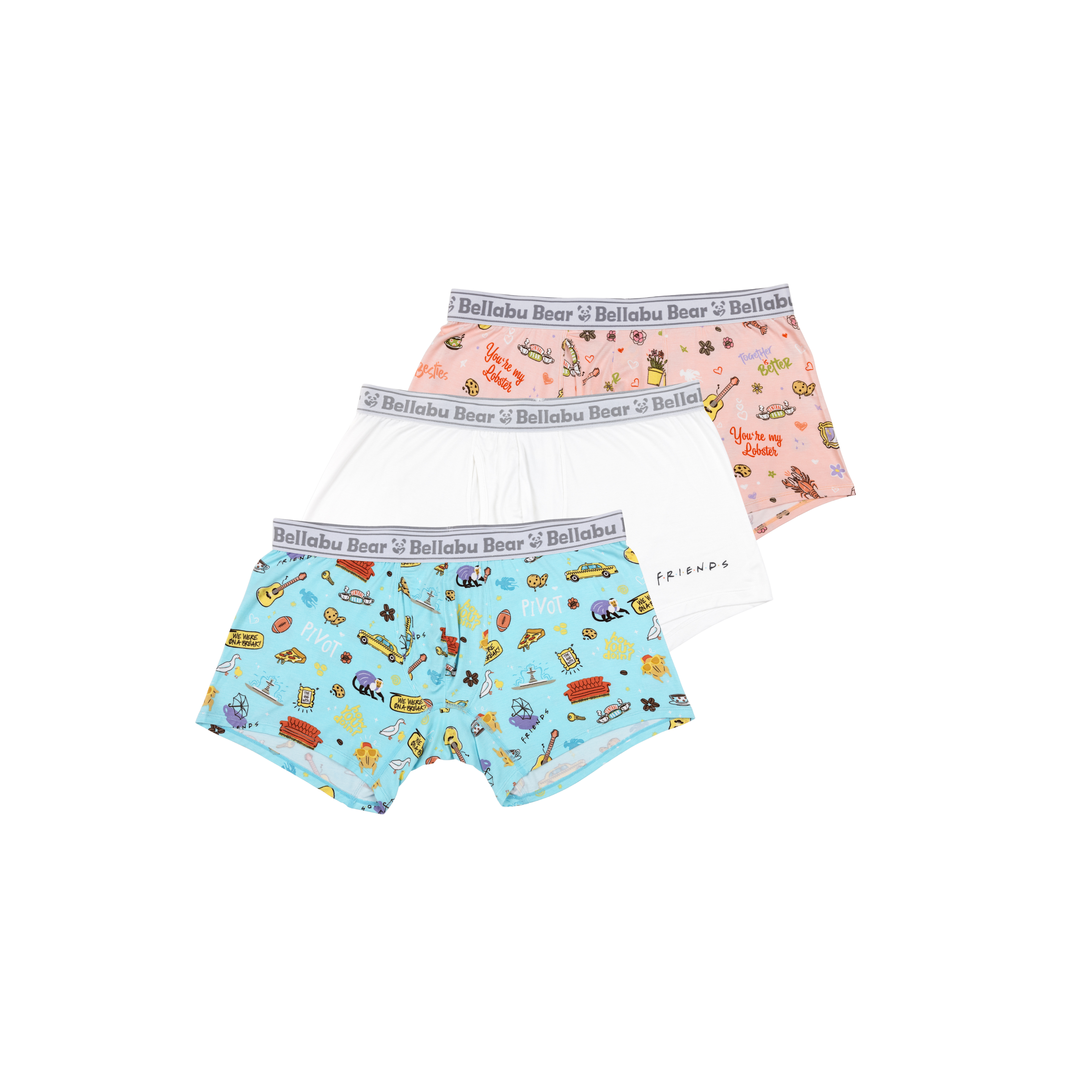 FRIENDS Bamboo Men's Boxer Briefs 3-Pack: Soft, Comfy & Eco-Friendly ...
